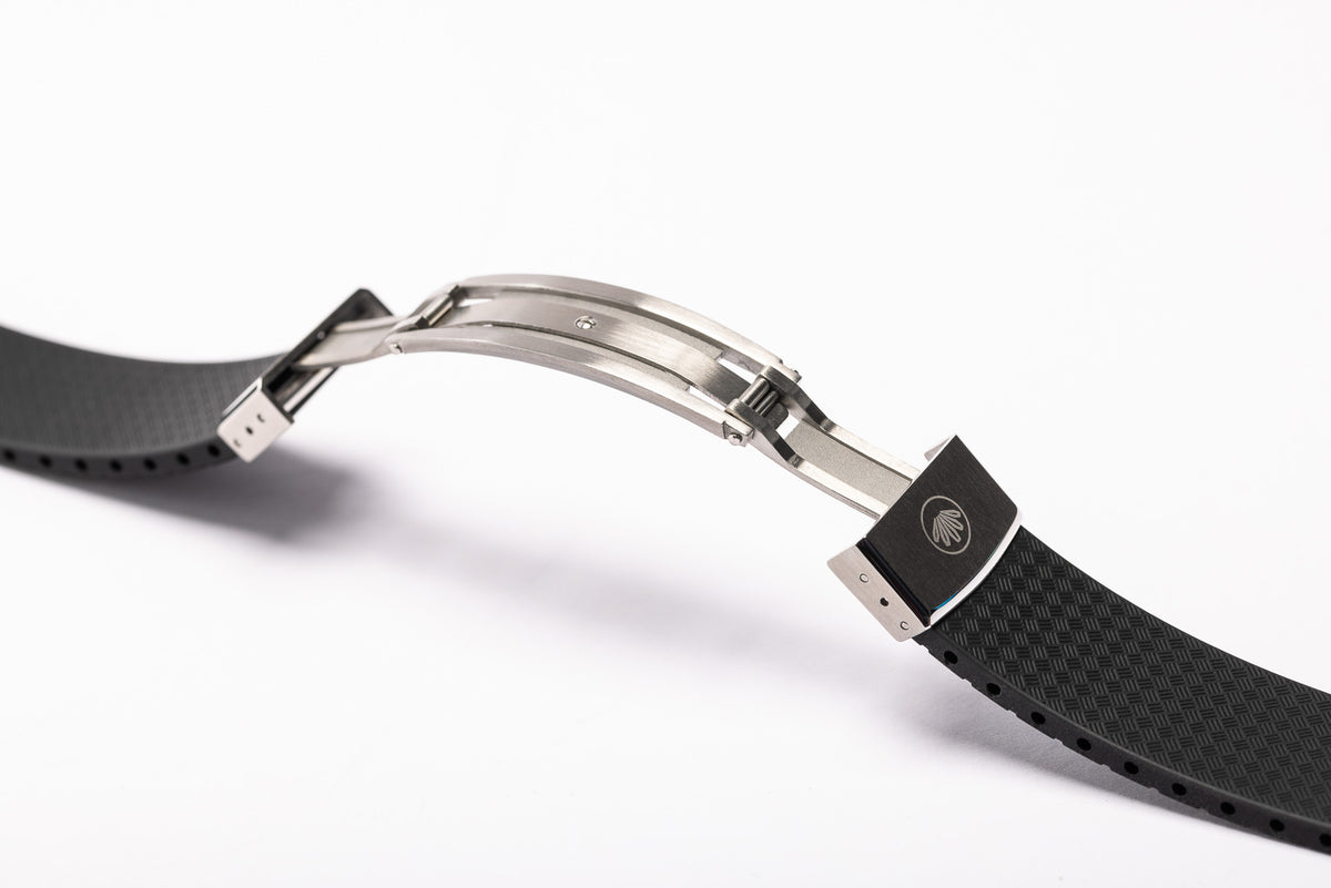 Cut to Fit Rubber Watch Strap with SpringLock Clasp – Under The Cuff